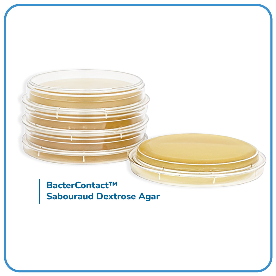 BacterContact™ Sabouraud Dextrose Agar - Bacterlab