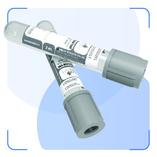 LabCollect Glucose NaF + Sodium Heparin Vacuum Tube - Labcollect